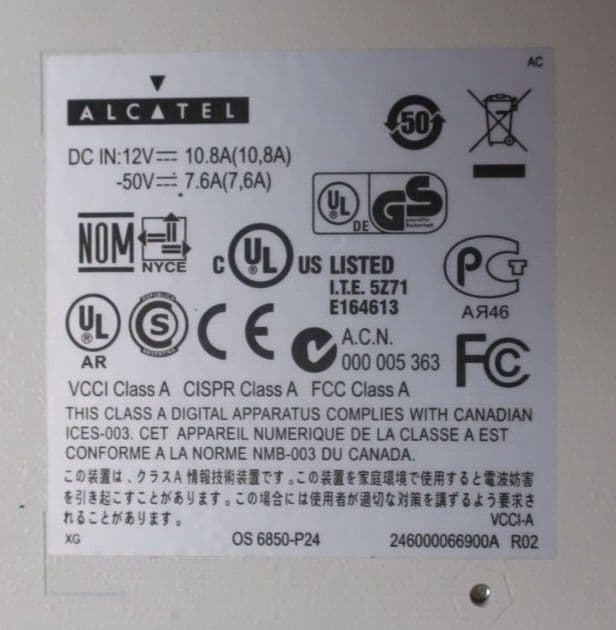 Alcatel-Lucent OmniSwitch OS6850-P24L PoE 20x 10/100 RJ45 4x SFP/RJ45 Switch - 403912322833