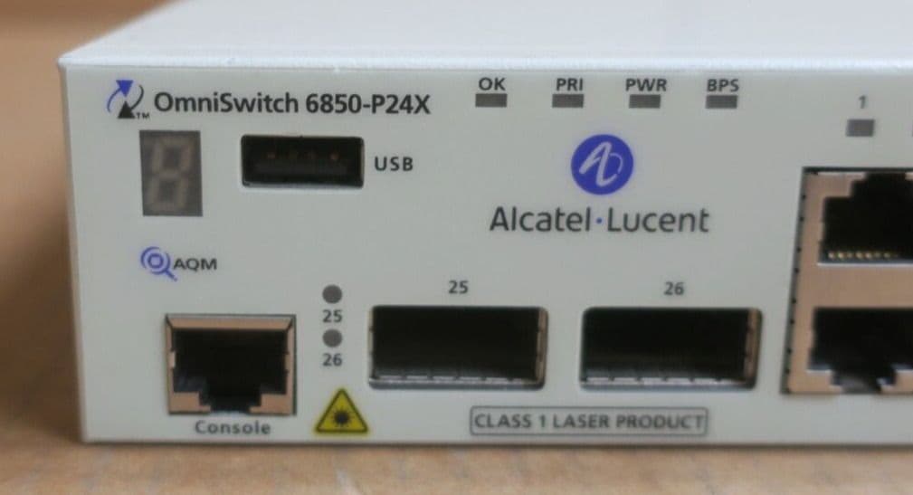Alcatel-Lucent OmniSwitch OS6850-P24X 20x 1GE PoE 4x Combo Port Stackable Switch