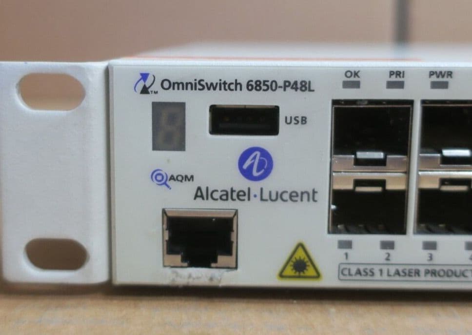 Alcatel-Lucent OmniSwitch OS6850-P48L PoE 44x 10/100 RJ45 & 4x SFP/RJ45 ...