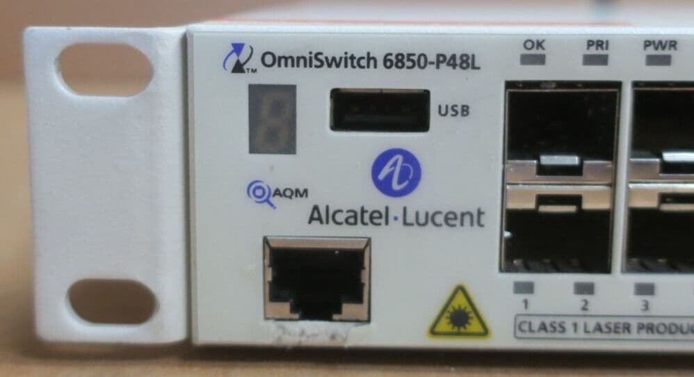 Alcatel-Lucent OmniSwitch OS6850-P48L PoE 44x 10/100 RJ45 4x SFP/RJ45 Switch