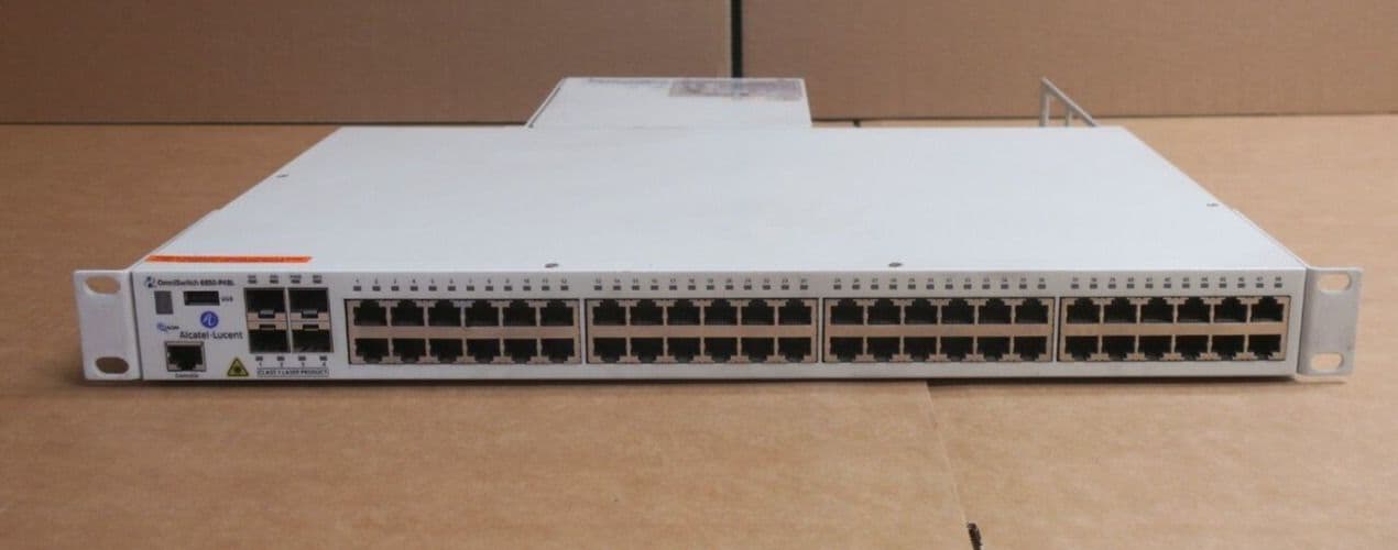 Alcatel-Lucent OmniSwitch OS6850-P48L PoE 44x 10/100 RJ45 4x1Gb SFP/RJ45 Switch