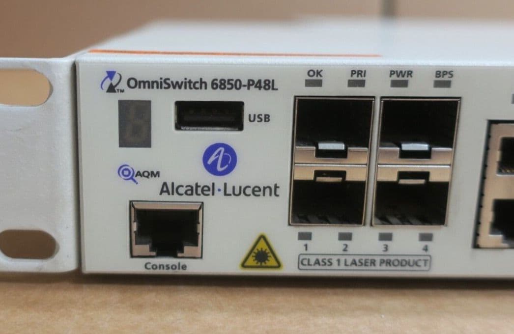 Alcatel-Lucent OmniSwitch OS6850-P48L PoE 44x 10/100 RJ45 4x1Gb SFP ...