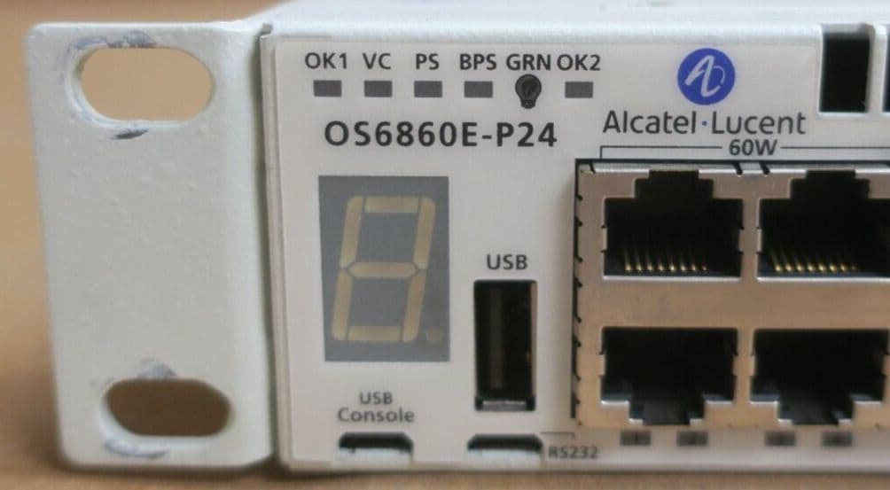 Alcatel-Lucent OmniSwitch OS6860E-P24 Switch 24x 1GbE PoE 4x 1/10G SFP ...