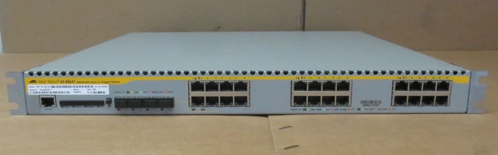 Allied Telesis EMC AT-9924T-EMC 24-Port RJ-45 4 SFP Gigabit Switch 100 ...