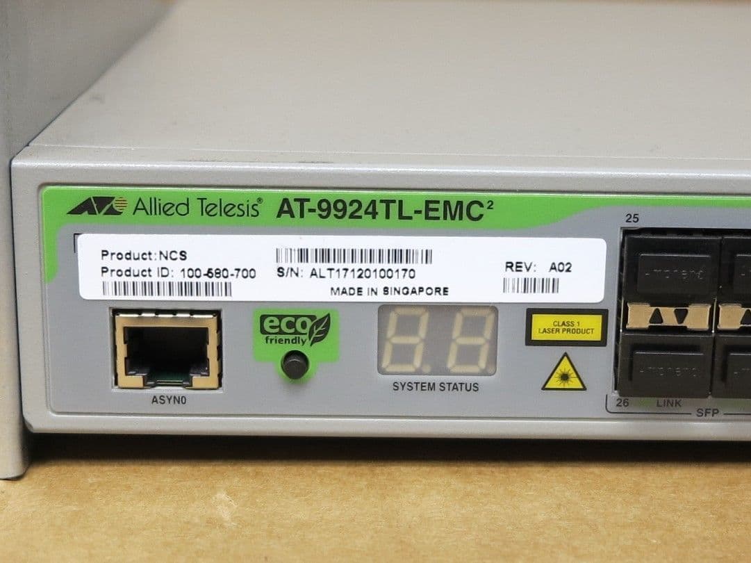 Allied Telesis EMC AT-9924TL-EMC 24-Port 4 SFP Gigabit Switch 100-580-700