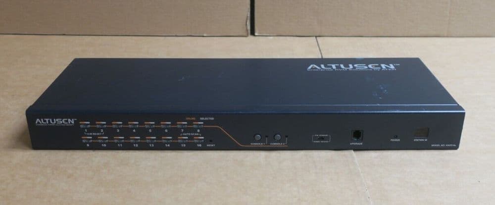 Altusen Aten Enterprise 2-Console 16-Port CAT5 High Density KVM Switch ...