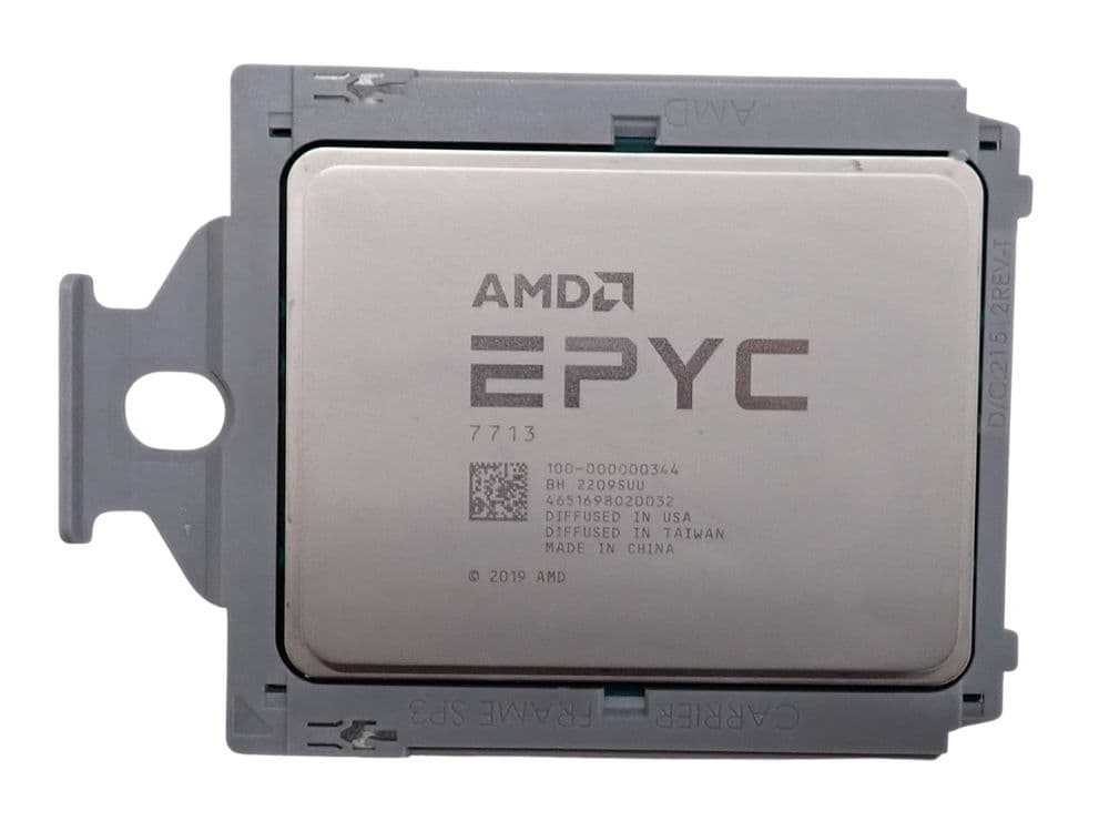 AMD EPYC 7713 64-Core 128-Threads 2GHz 256MB L3 SP3 CPU Processor 100 ...