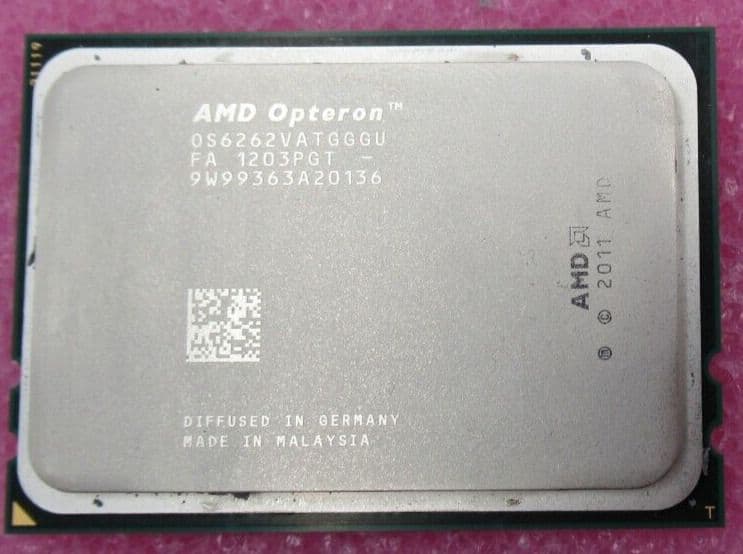 AMD Opteron 6262 16-Core 1 6 GHz Server Processor CPU 16MB 0S6220WKT8GGU