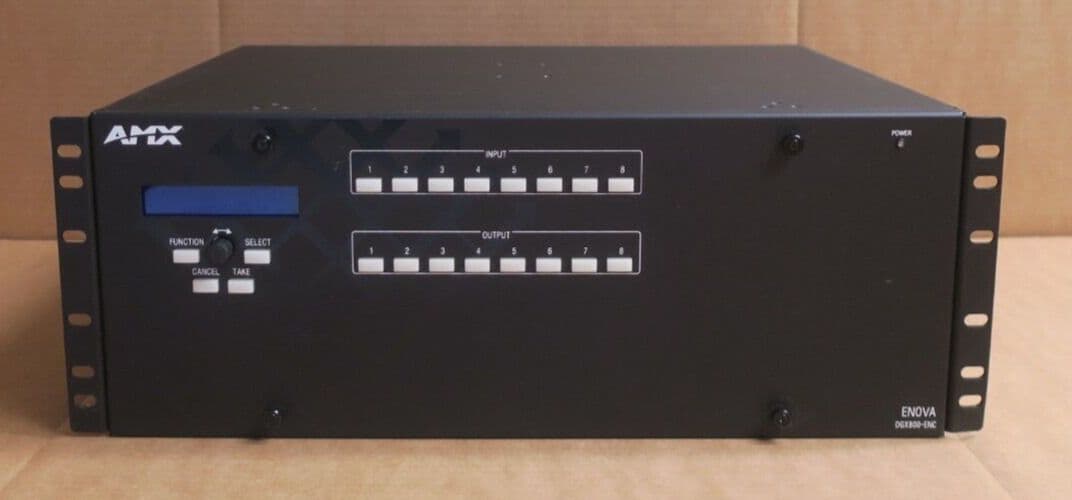 AMX ENOVA DGX 800 Digital Media Switcher Enclosure FG1060-08 With Modules