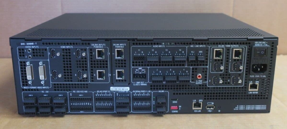 AMX Enova DVX-3256HD-T 10x4 All-In-One Presentation Switcher 3U FG1906-24