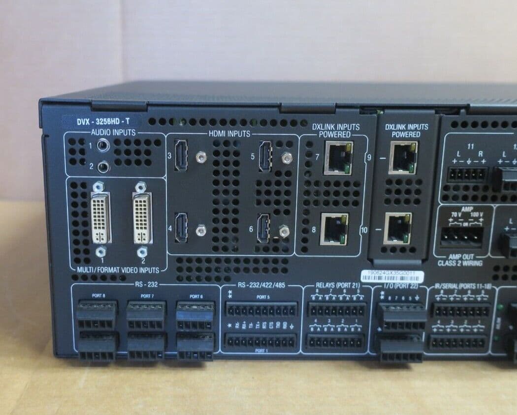 AMX Enova DVX-3256HD-T 10x4 All-In-One Presentation Switcher 3U FG1906-24