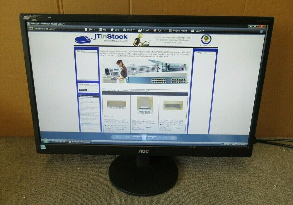 AOC E2270SWN E2270SW Professional 21 5" LCD TFT LED Widescreen Monitor VGA