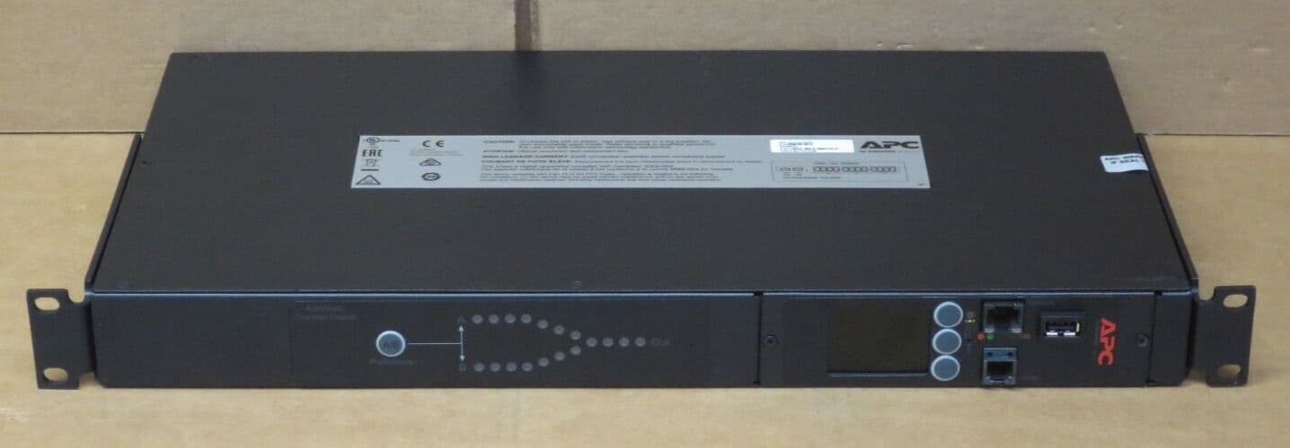 APC AP4421 1U Rack Mount Automatic Transfer Switch ATS PDU 10A 2000VA ...