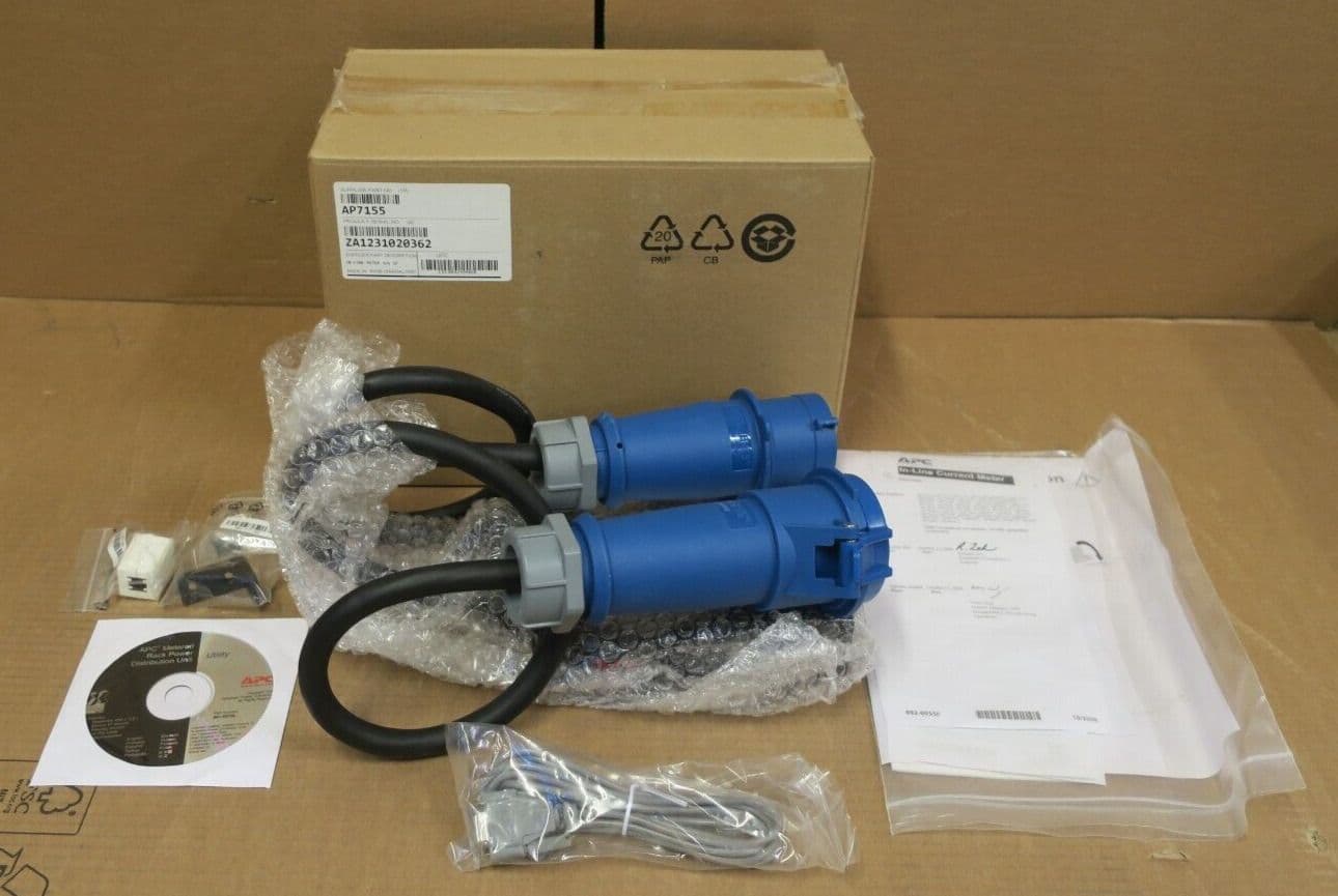APC AP7155 Rack Power Distribution Unit Metered In-Line Current Meter ...