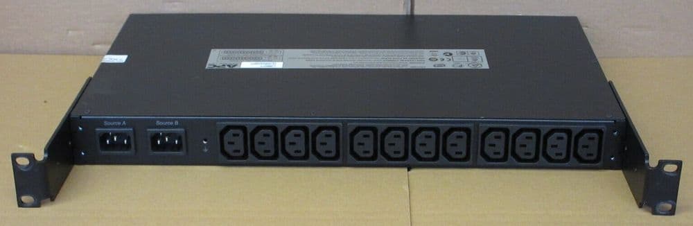 APC AP7721 Rack ATS Automatic Transfer Switch 10A/230V 2 x C14 IN 12 x ...