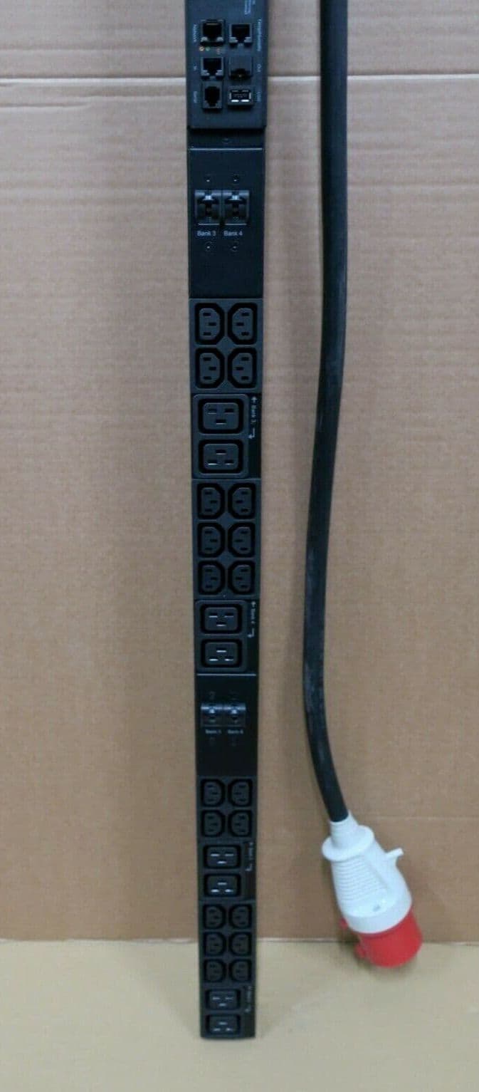 APC AP8886 Metered Rack PDU 32A 230V 30x C13 12x C19 Power Distribution Unit 0U