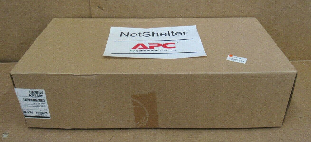 APC AR8606 Horizontal Cable Manager 2U x 6" Deep Single-Sided with Cover