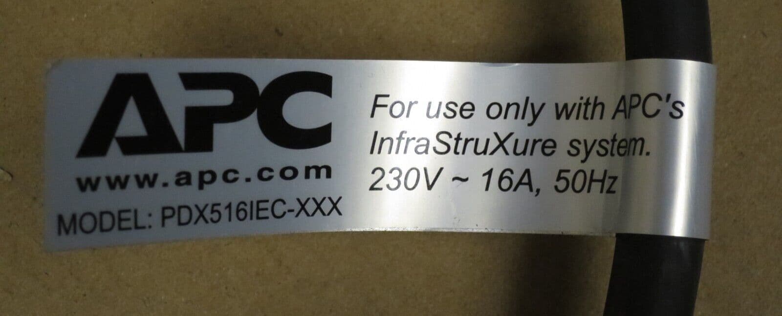 APC PDX516IEC-300 Modular Power Distribution Extender Cable 5 Wire 3PH ...