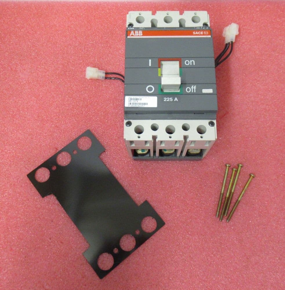 APC Powerwall ABB SACE S3 S3HD 0M-1374 3 Pole 225A 500V Circuit Breaker