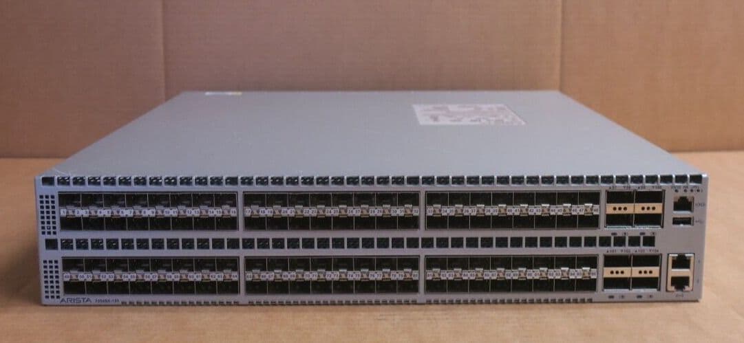 Arista DCS-7050SX-128 96x 1/10GbE SFP 8x 40GbE QSFP Port 2U Switch 2x PSU