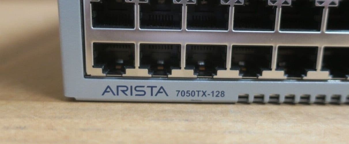 Arista DCS-7050TX-128 96x 1/10GBase-T 8x 40GbE QSFP Port 2U Switch 2x PSU