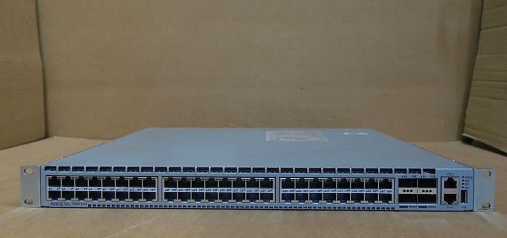 Arista DCS-7050TX-64-R 48x RJ45 1/10GBASE-T 4x 40GbE QSFP Switch 2x AC PSU