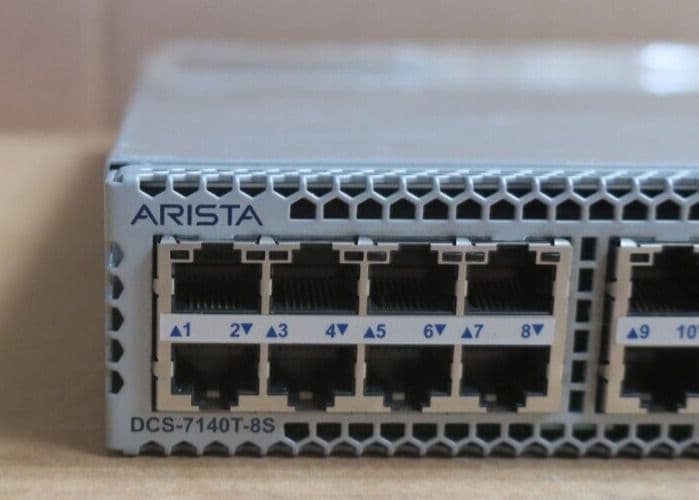 Arista DCS-7140T-8S-F 40x 1/10GbE RJ45 8x 1/10GbE SFP Port 1U Switch 2x PSU