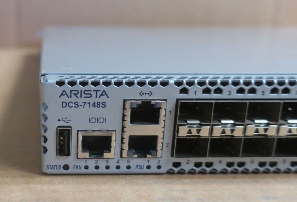 Arista DCS-7148S-R 48-Port 1/10GbE SFP 1U L2/3/4 Managed Switch B2F 2x PSU