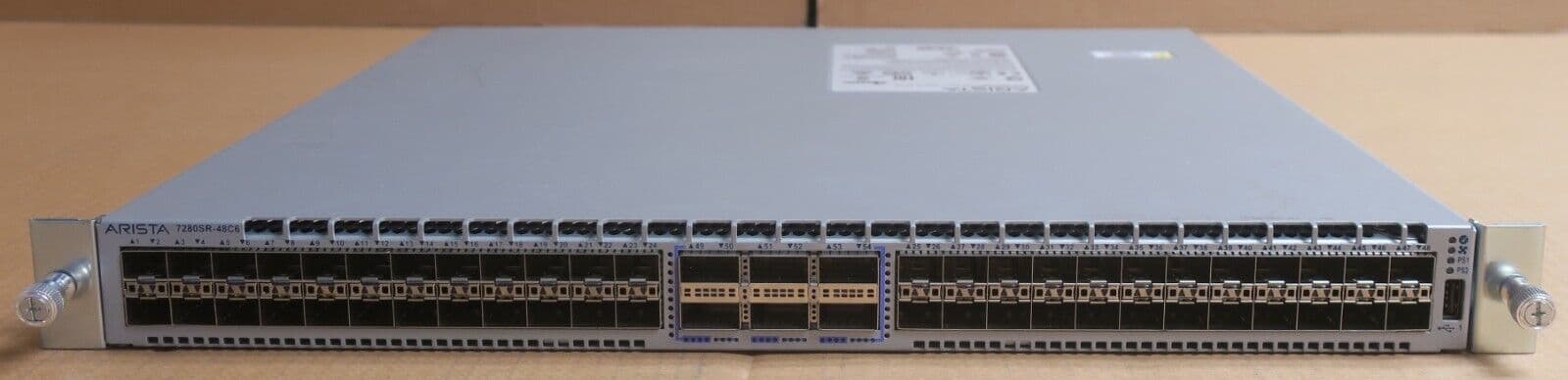 Arista DCS-7280SR-48C6 48x 1/10GbE SFP 6x 100GbE QSFP Port 1U Switch 2x PSU