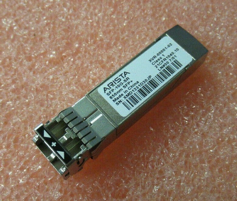 Arista SFP-10G-SR XVR-00001-02 10G SR 850nm 300m SFP Transceiver Module