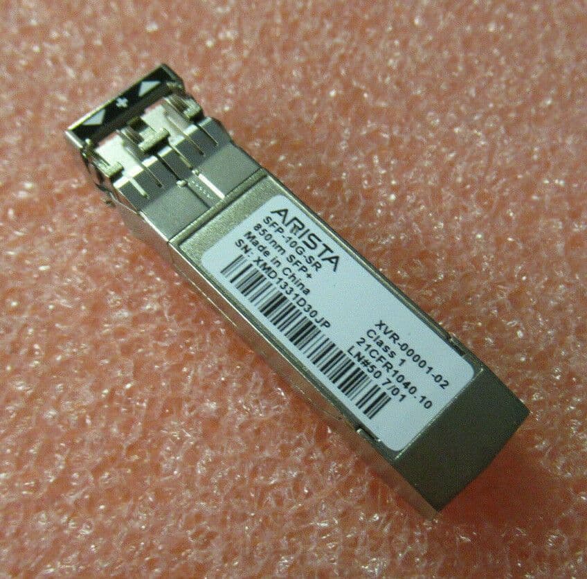 Arista SFP-10G-SR XVR-00001-02 10G SR 850nm 300m SFP Transceiver Module