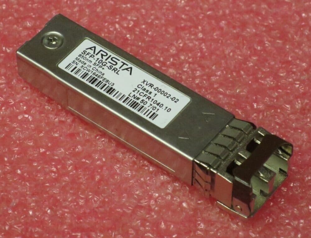 Arista SFP-10G-SRL 850nm 10G SFP XVR-00002-02 Optical Transceiver ...