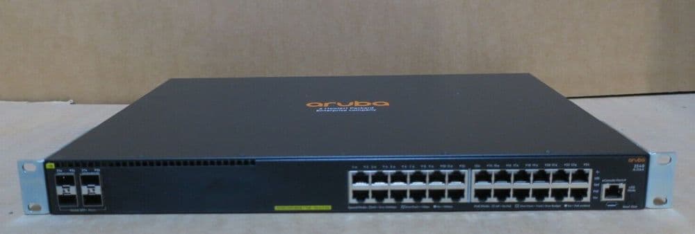 Aruba 2540 24x Base-T RJ45 1GbE PoE 4x 1/10GbE SFP Uplinks Port Switch ...