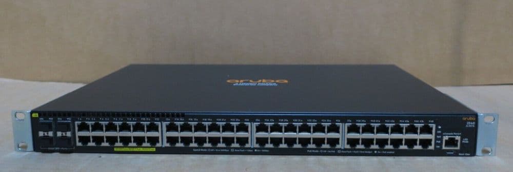 Aruba 2540 48x Base-T RJ45 1GbE PoE 4x 1/10GbE SFP Uplinks Port Switch ...