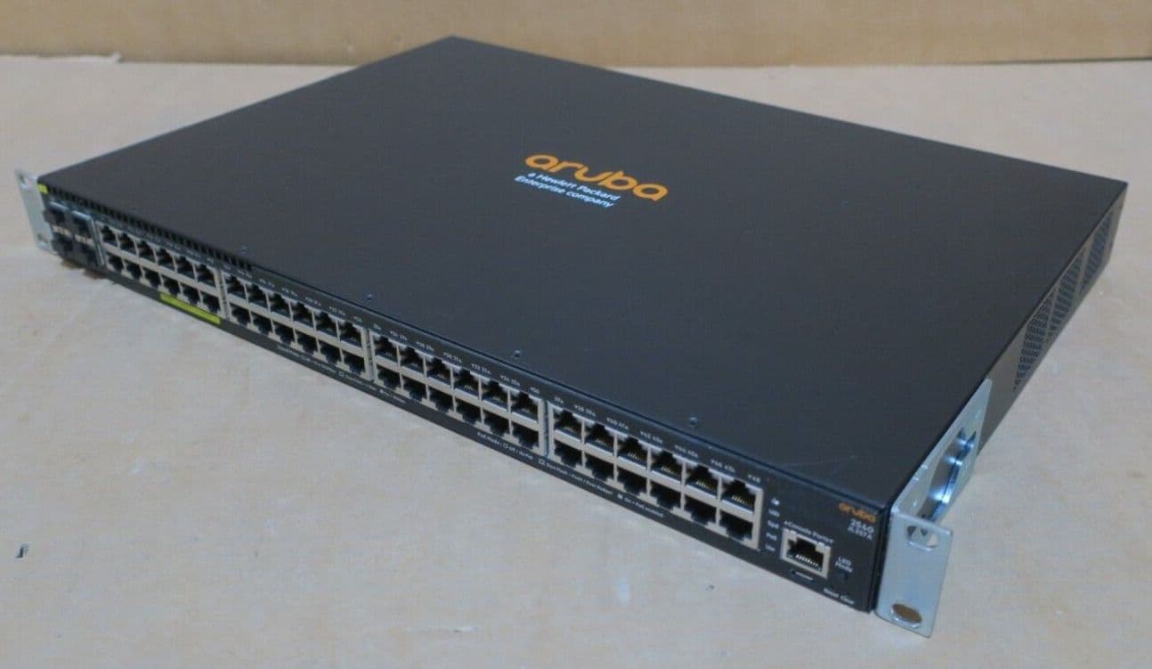 Aruba 2540 48x Base-T RJ45 1GbE PoE 4x 1/10GbE SFP Uplinks Port Switch ...