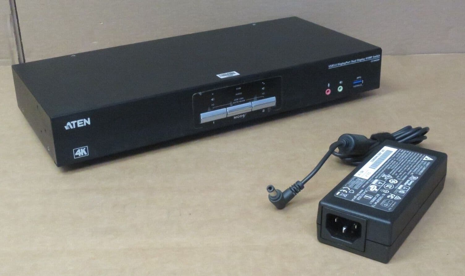 ATEN 4K 2-Port Display Port Dual Display USB 3 0 Audio KVMP Switch CS1942DP