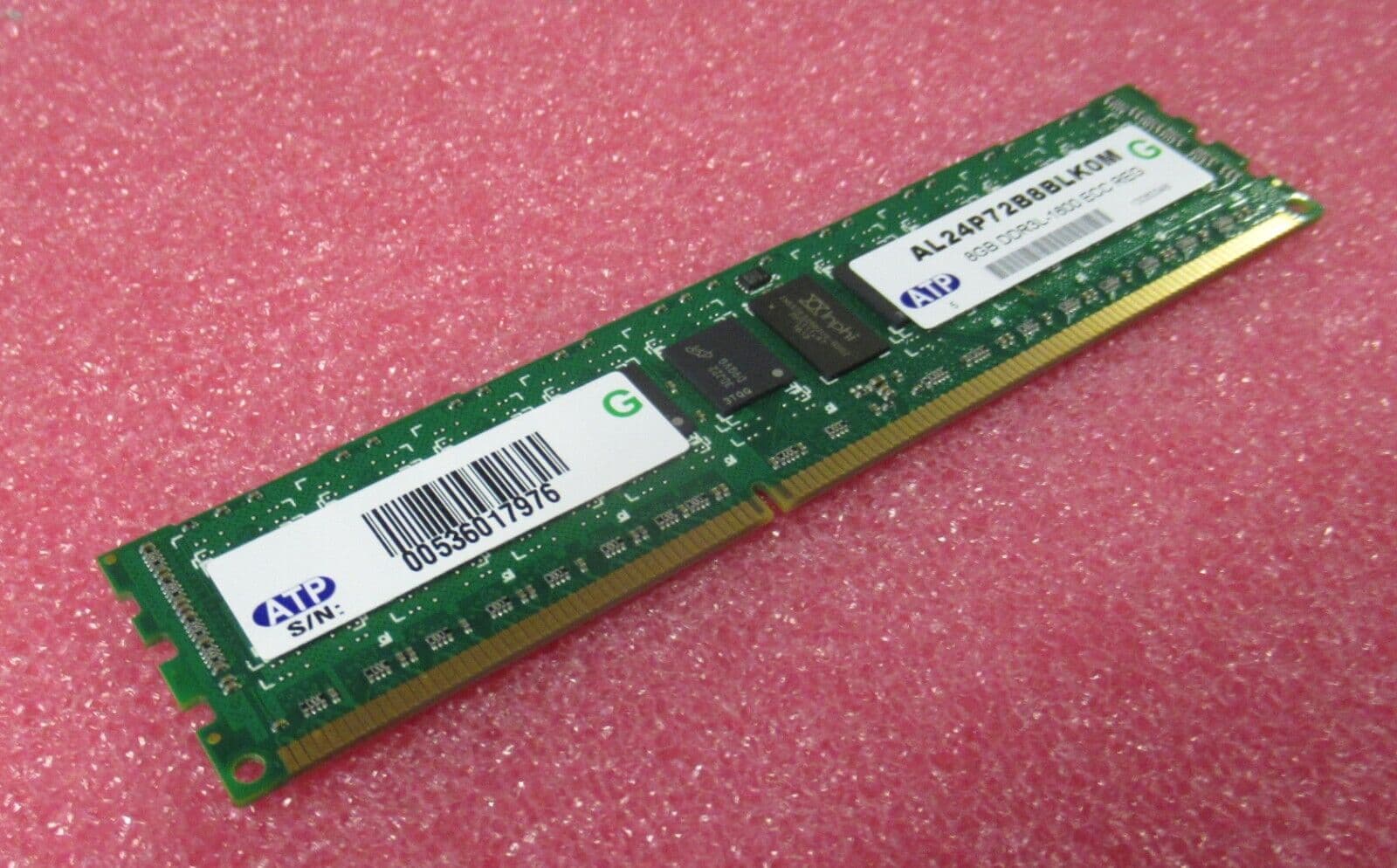 ATP 8GB DDR3 PC3-12800R 1600Mhz 240-Pin DIMM Server Memory RAM AL24P72B8BLK0M