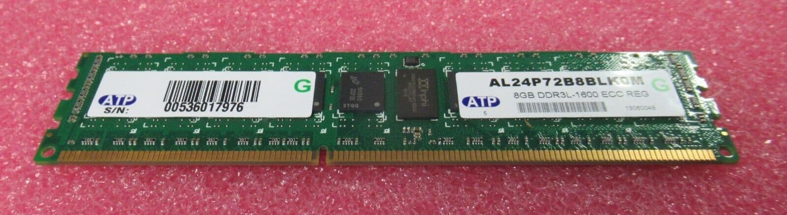 ATP 8GB DDR3 PC3-12800R 1600Mhz 240-Pin DIMM Server Memory RAM AL24P72B8BLK0M