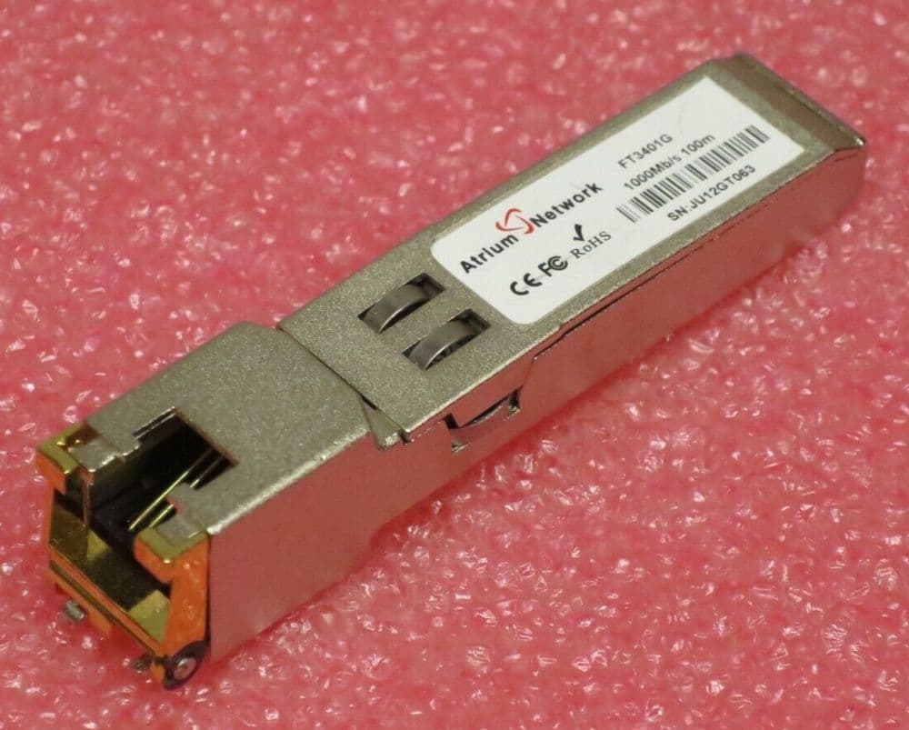 Atrium FT3401G 1Gb/s 1000Mb/s Ethernet 100m RJ45 SFP Transceiver