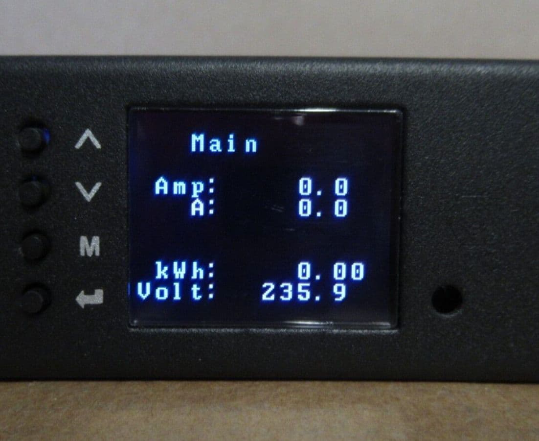 Austin Hughes InfraPower 16A PDU 1U 8x C13 To 1x UK Plug H8C13-16A-W/F C20/3B-1