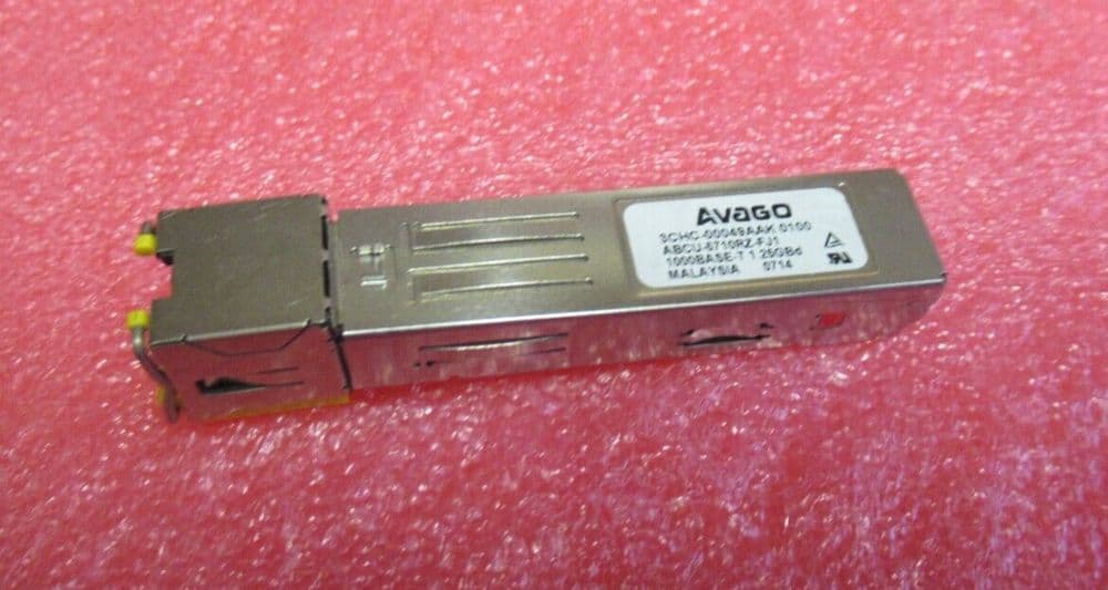 Avago ABCU-5710RZ-FJ1 Compatible 1000BASE-T SFP Copper RJ-45 100m ...