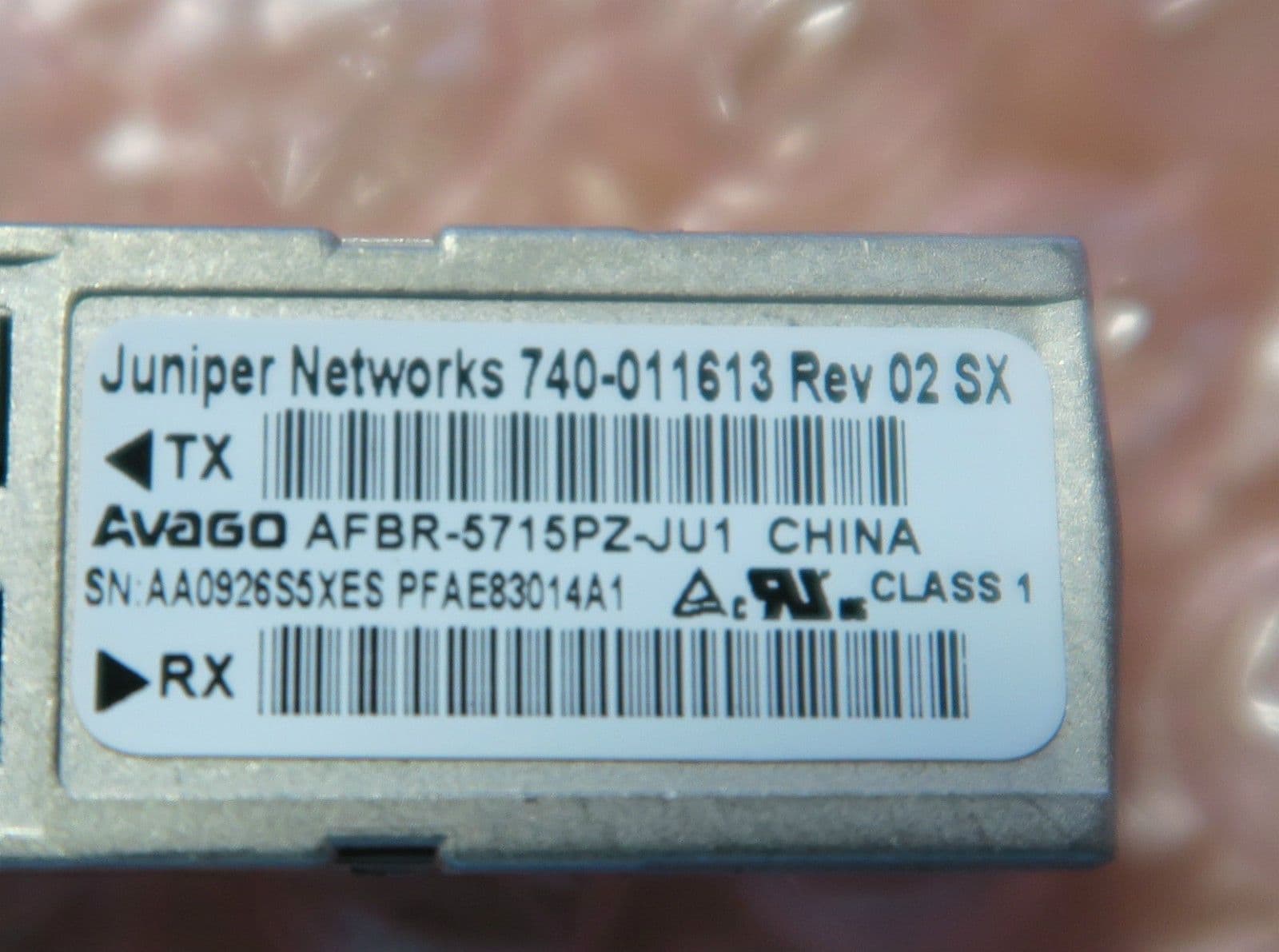 Avago AFBR-5715PZ 1 25Gbps 1000Base-SX SFP Mini GBIC Transceiver Module