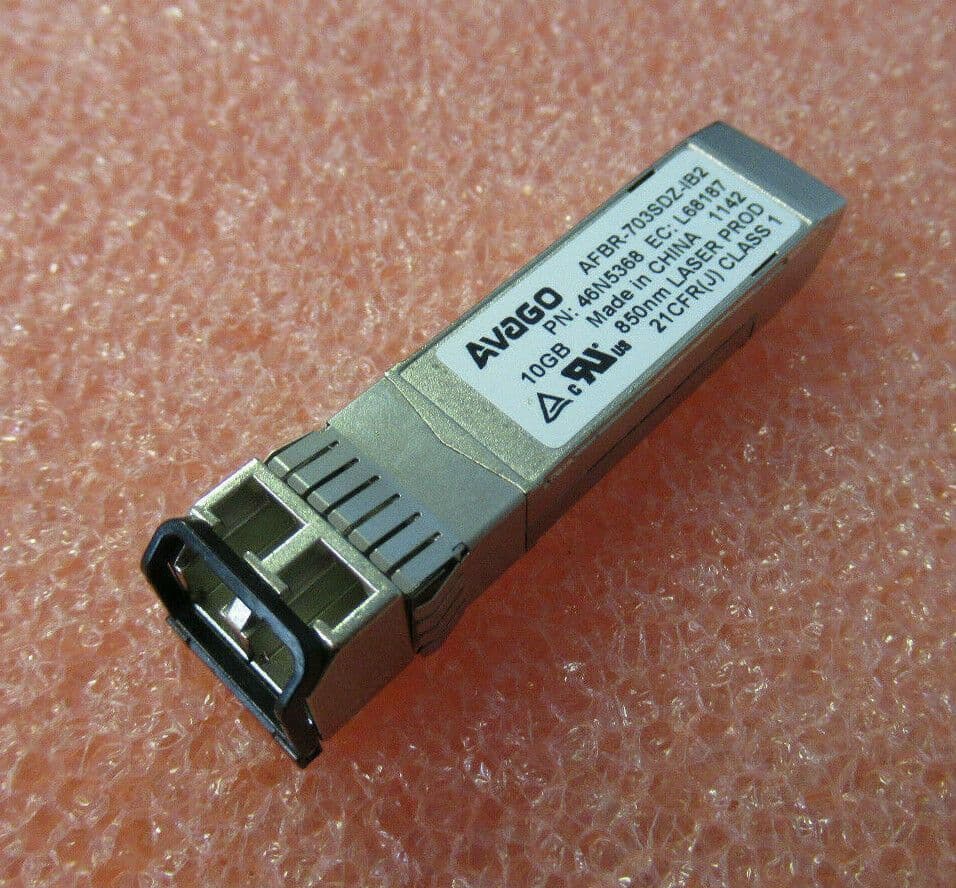 AVAGO AFBR-703ADZ-IB2 10GBASE-SR Ethernet 850nm MM LC Duplex SFP ...