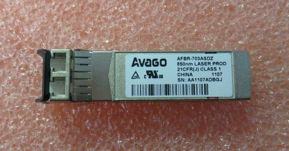 AVAGO AFBR-703ASDZ 10Gb Ethernet 850nm MM 10GBASE-SR LC Duplex SFP ...