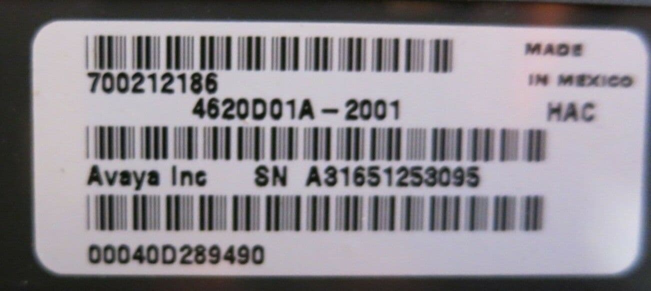 Avaya 4620 4620D01A-2001 700212186 Grey Wired Digital VOIP Business ...