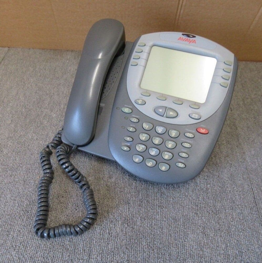 Avaya 5420 5420D01A-2001 LCD Display VOIP IP Digital Corded Phone 700339823