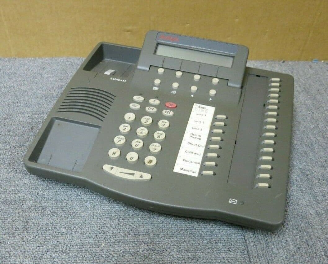 Avaya 6424D M 6424D02B-323LF Grey Office Digital Display Telephone No ...