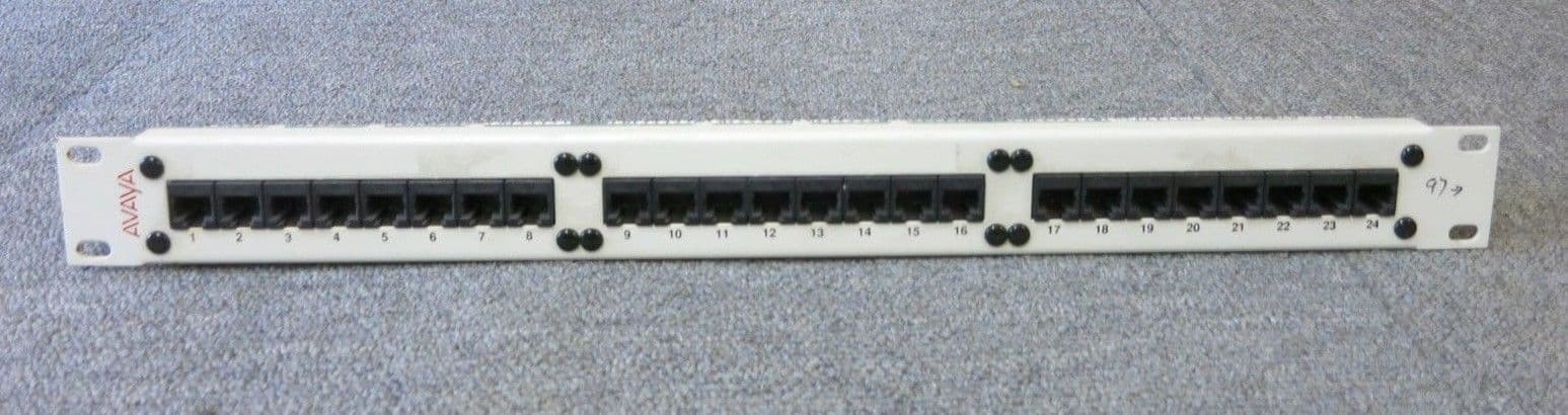 Avaya 700012917 IP600 Patch Panel 24 Port 1U 19" RJ45 Cat5 For 19" Racks