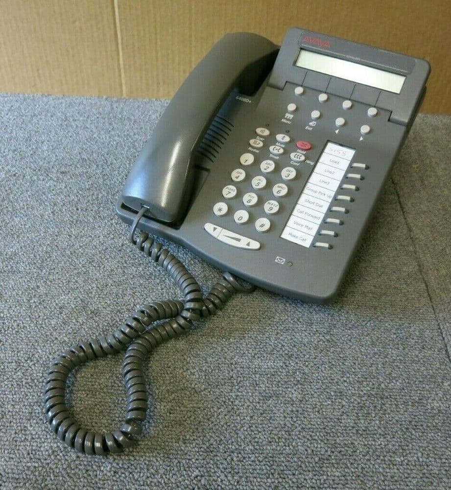 Avaya 700258577 6408D 8 Button Grey Handfree Digital Telephone With LCD ...
