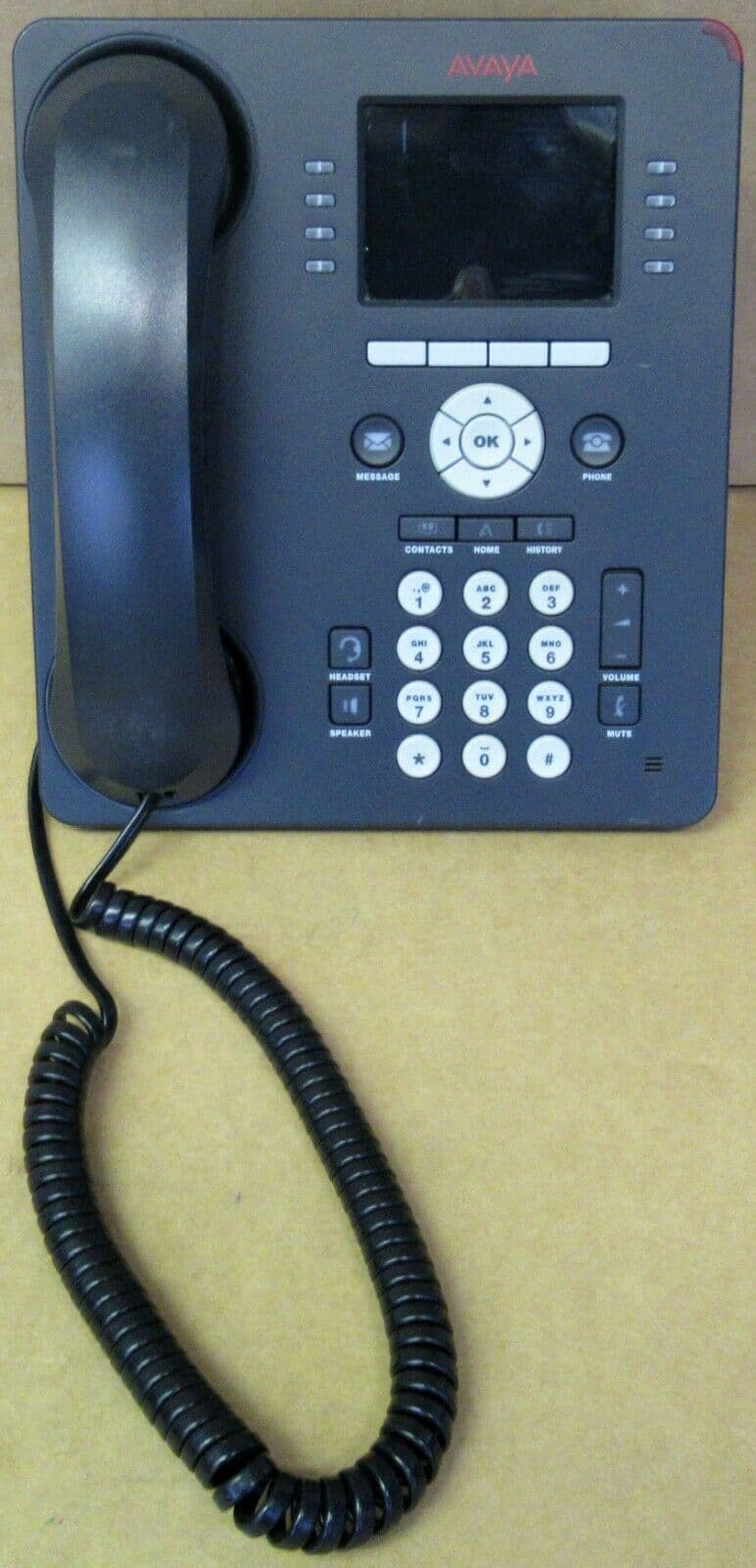 Avaya 9611G 0140-111664 Telephone 8-Line IP VoIP PoE Gigabit LAN With Stand